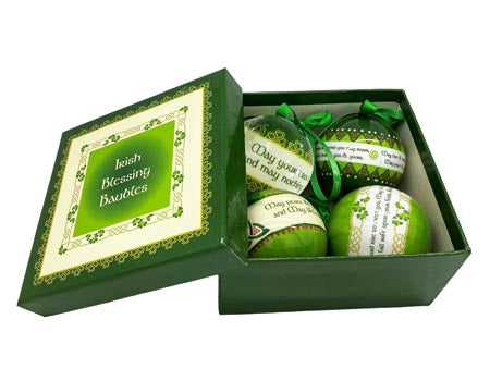 Set of Four Irish Blessing Baubles – royal-tara-giftware-store