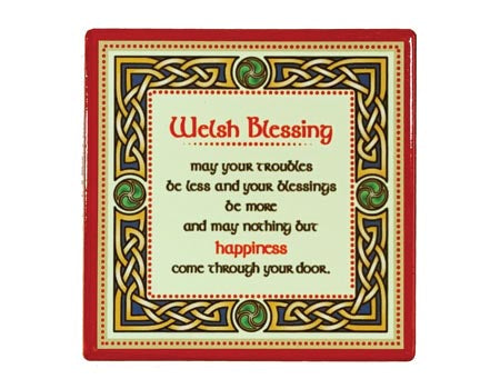Welsh Blessing Ceramic Coaster – royal-tara-giftware-store